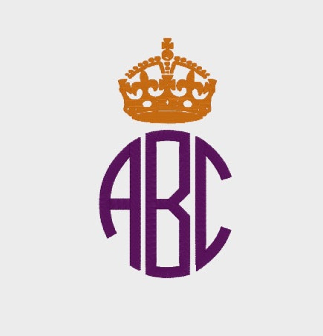 Crown Monogram Topper Embroidery Files in 3 Sizes - INSTANT DOWNLOAD ...