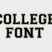 College Outline Embroidery Machine Font, 1/2", 3/4", 1", 2", 3" & 4 ...