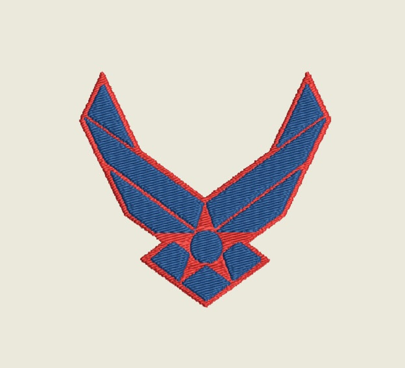 USAF Inspired Embroidery Machine Design in 4 Sizes to Fit 4 X 4 and 5 X ...