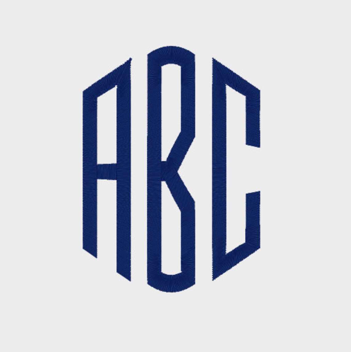 Classic 3 Letter Diamond Monogram Embroidery Machine Font (3", 4" & 5 ...