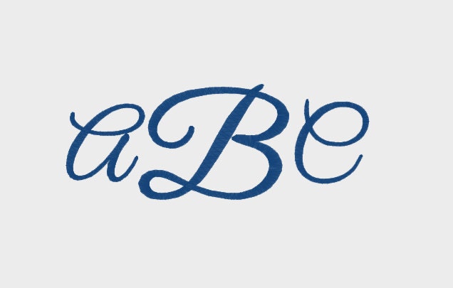 Classic Elegant Embroidery Machine Font in Multiple File - Etsy