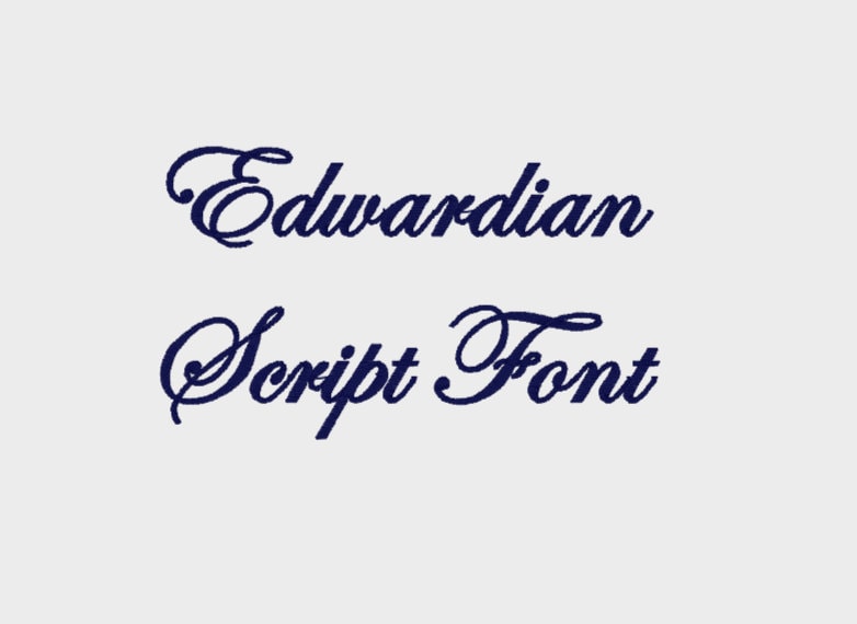 Edwardian Script Itc Font Pictures Edwardian Script Machine Embroidery
