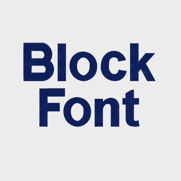 Block Font - Etsy
