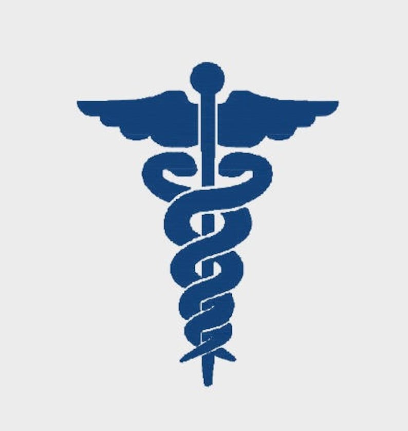 Doctor Medical Symbol Embroidery File in Multiple Formats in Sizes (2 ...