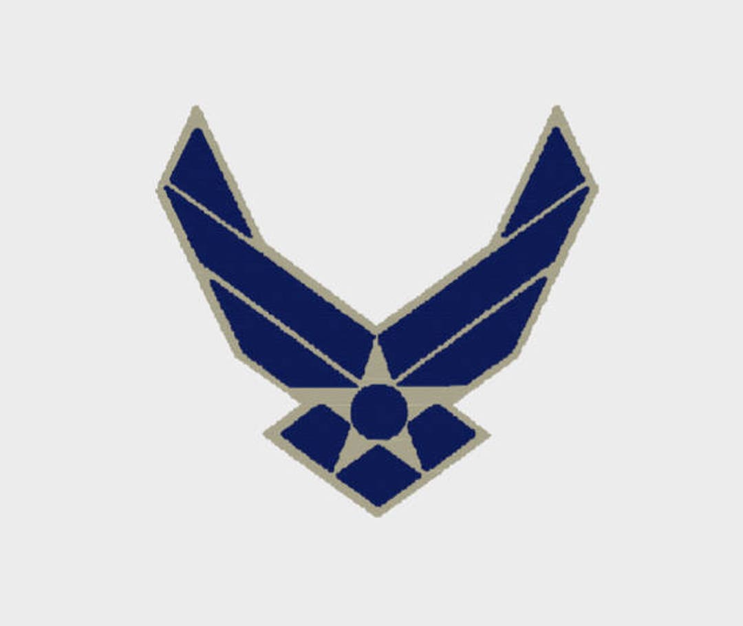 USAF Inspired Embroidery Machine Design in 4 Sizes to Fit 4" X 4" and 5 ...