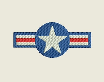 USAF Inspired Embroidery Machine Design in 4 Sizes to Fit | Etsy