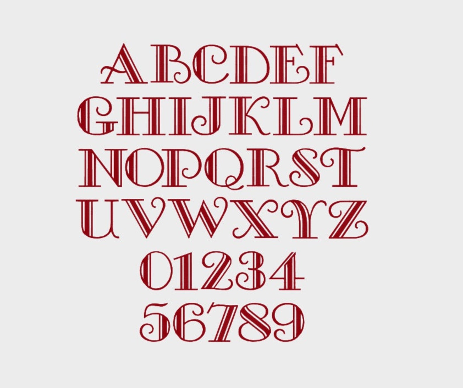 3 Letter Poster Boy Monogram Embroidery Machine Font in Multiple File ...