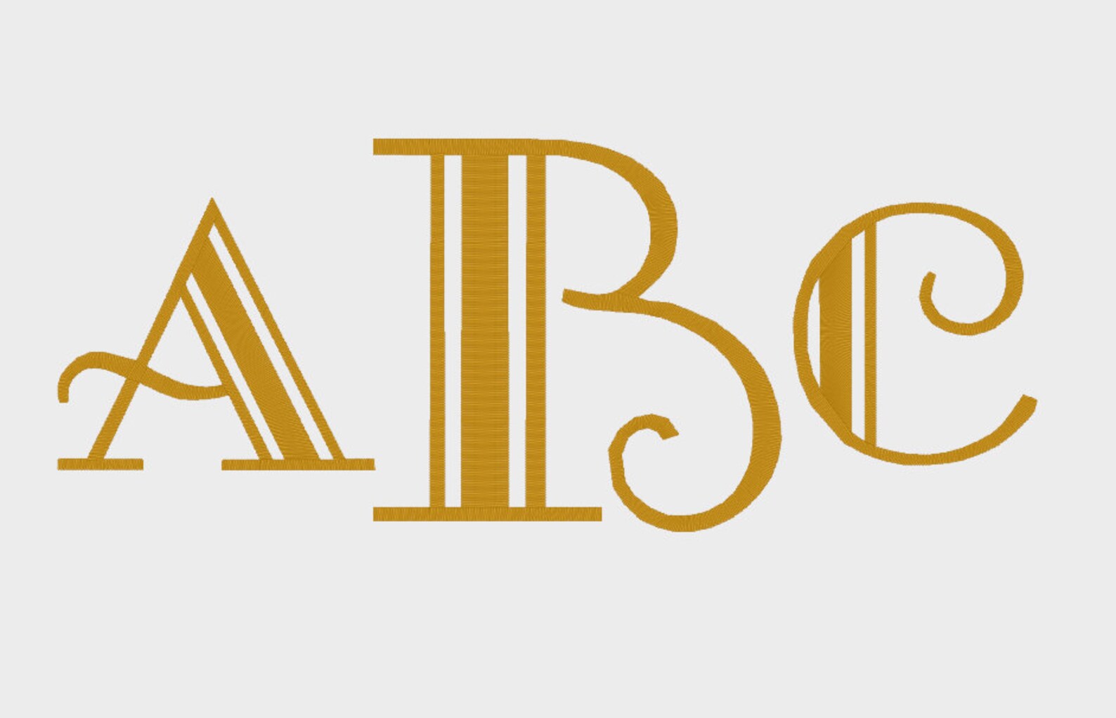 3 Letter Poster Boy Monogram Embroidery Machine Font in Multiple File ...