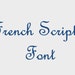 French Script Embroidery Machine Font in Multiple File Formats, 1/2, 1 ...