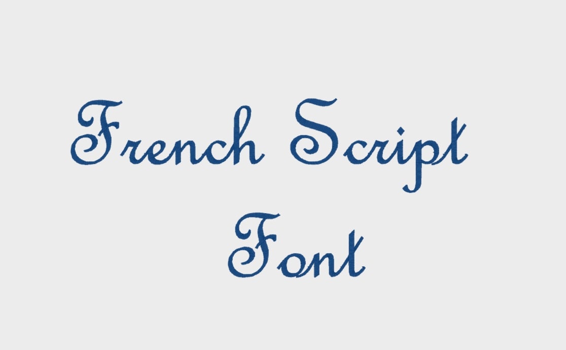 French Script Font