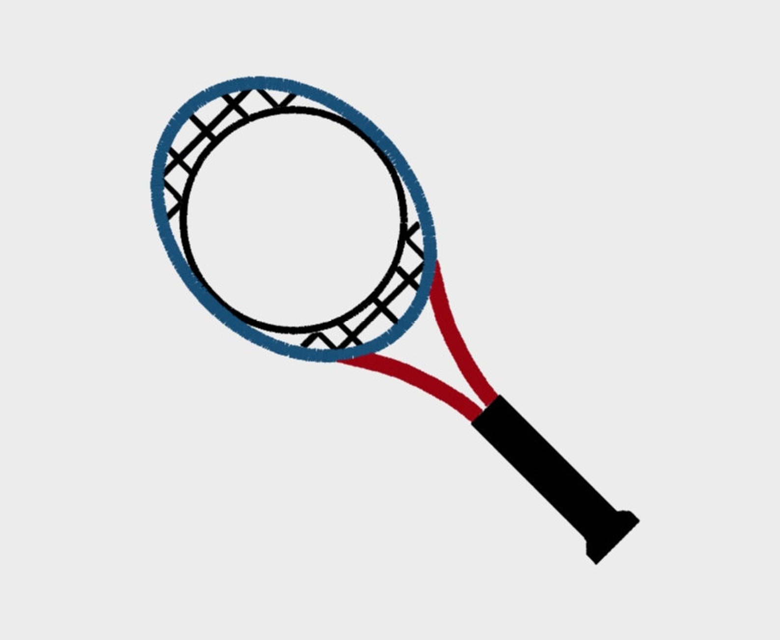 Tennis Racket Monogram Border Embroidery File in 5 Sizes font | Etsy