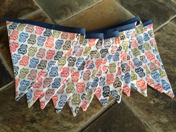 Owl Theme Design Flags / Pennant Banner / Garland / Bunting - Etsy