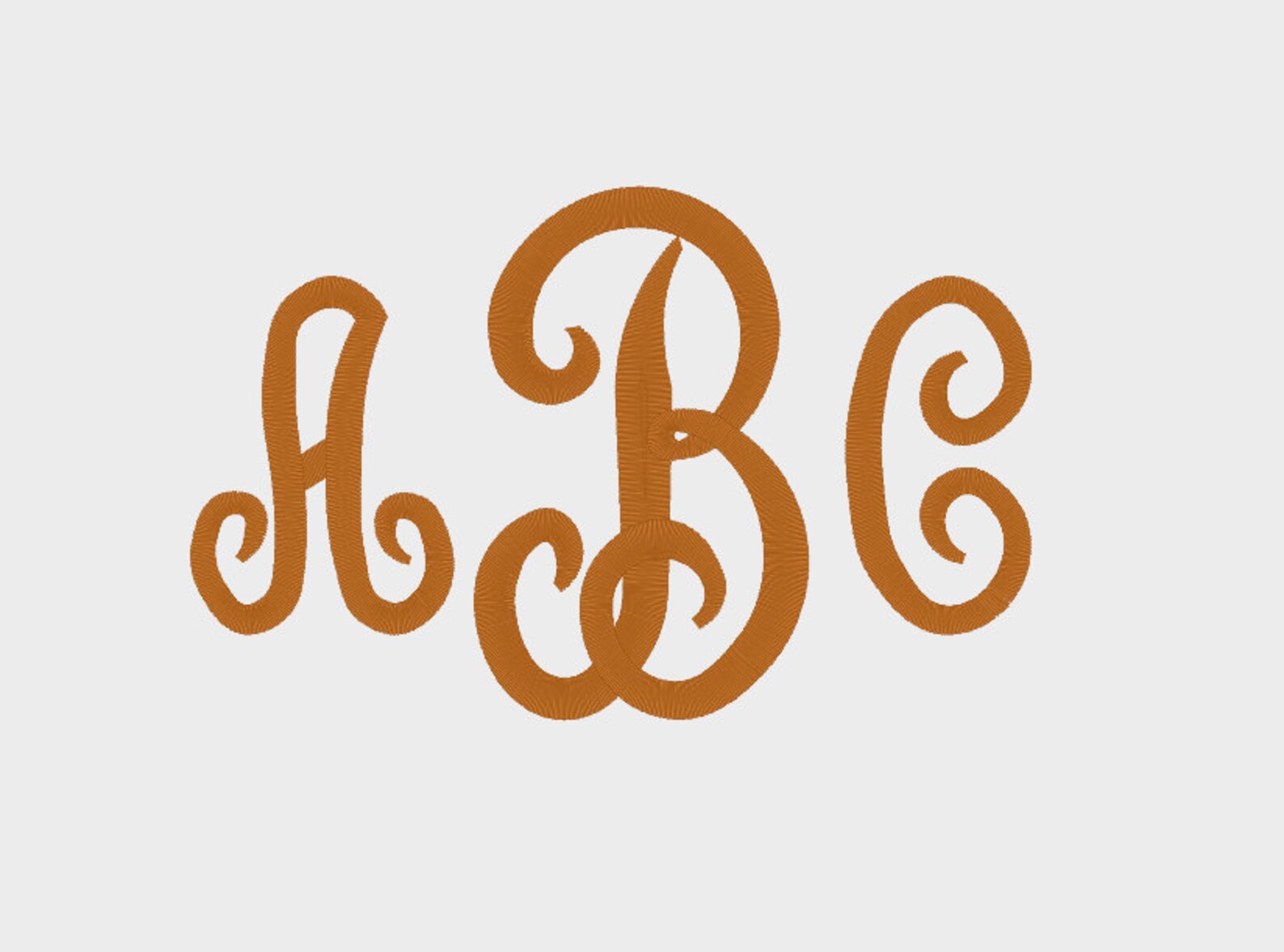 Upright Script Embroidery Machine Font in 6 Sizes 0.5 | Etsy