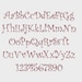 Curly Embroidery Machine Font (1/2", 1", 2" & 3" Sizes) Upper and Lower ...