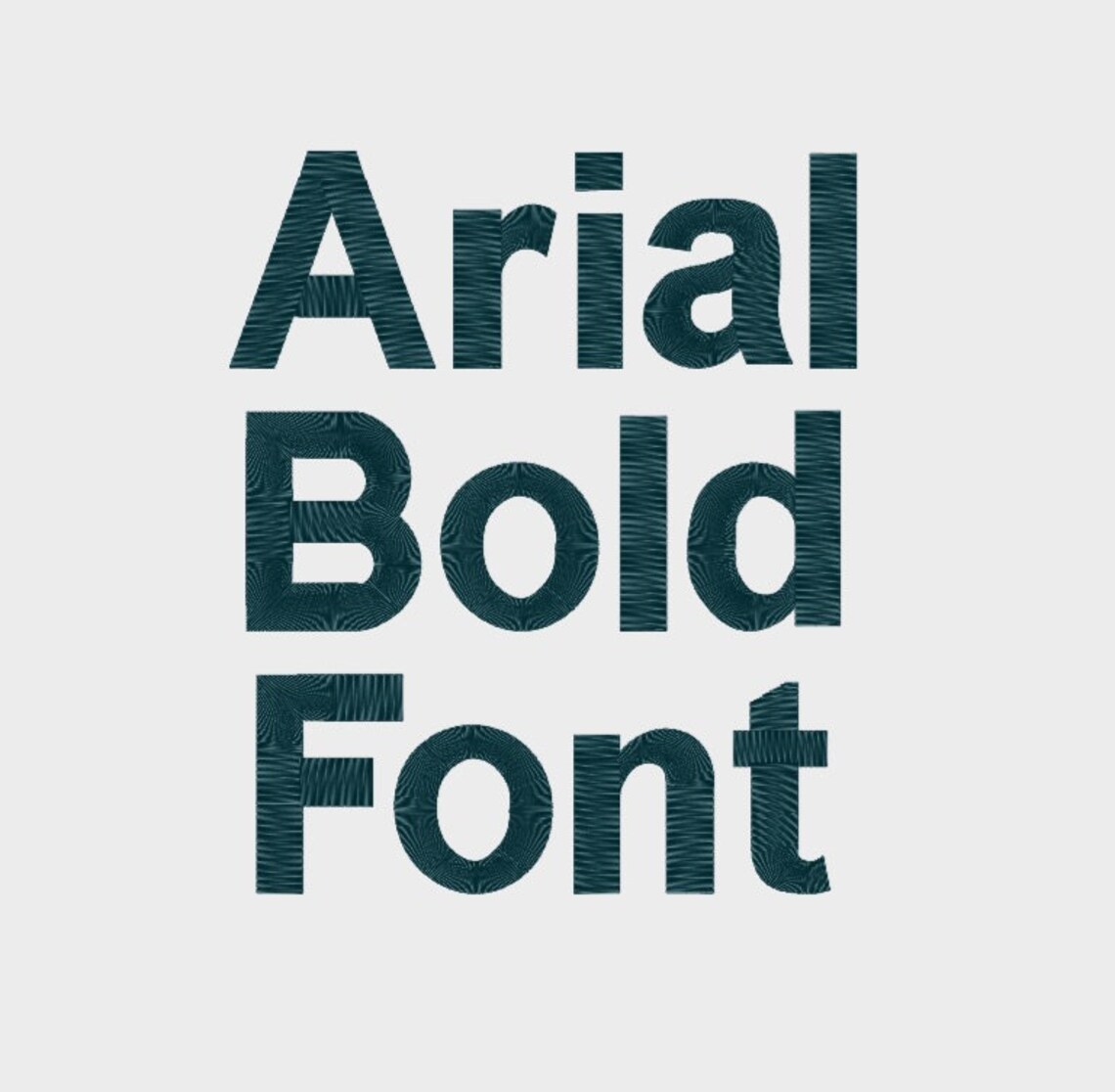 Arial Bold Font Embroidery Machine Font in 3 Sizes 0.5 - Etsy