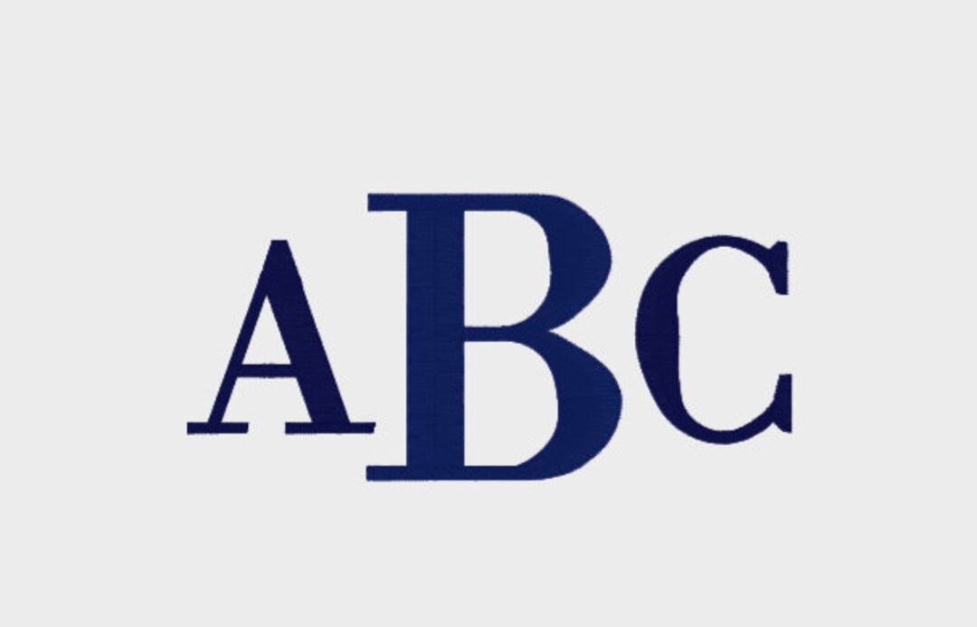 Times Roman Monogram Embroidery Machine Font in Multiple File Formats ...