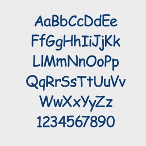 Comic Sans Embroidery Font in 6 Sizes (0.25", 0.5", 0.75", 1", 1.5" & 2 ...