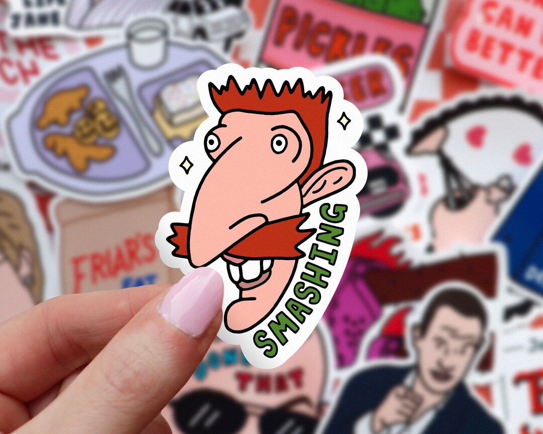 Smashing Vinyl Sticker // Gloss // Durable, Waterproof // Home ...