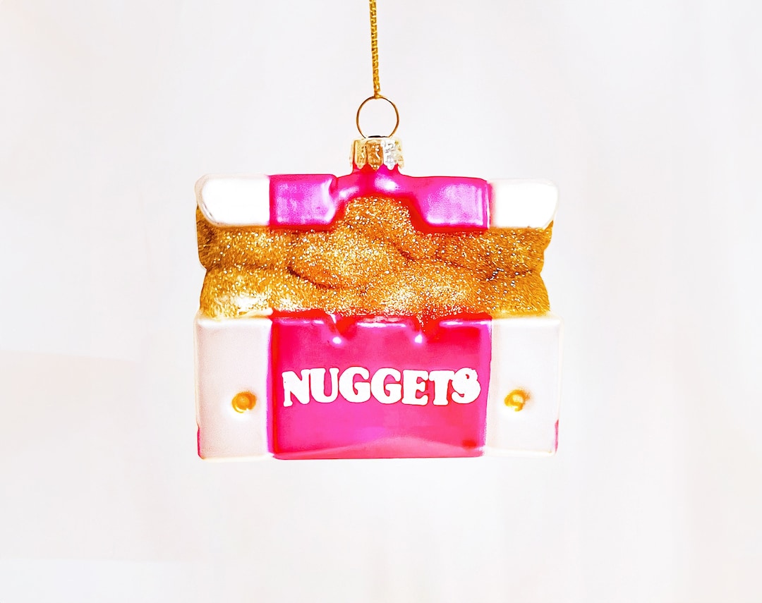 Nugget Sparkle Ornament Nugg Life Decoration Small Batch Glitter Pink ...