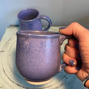 Only One Left Price Reduced Large Purple Glazed Ceramic Mug, Handmade ...