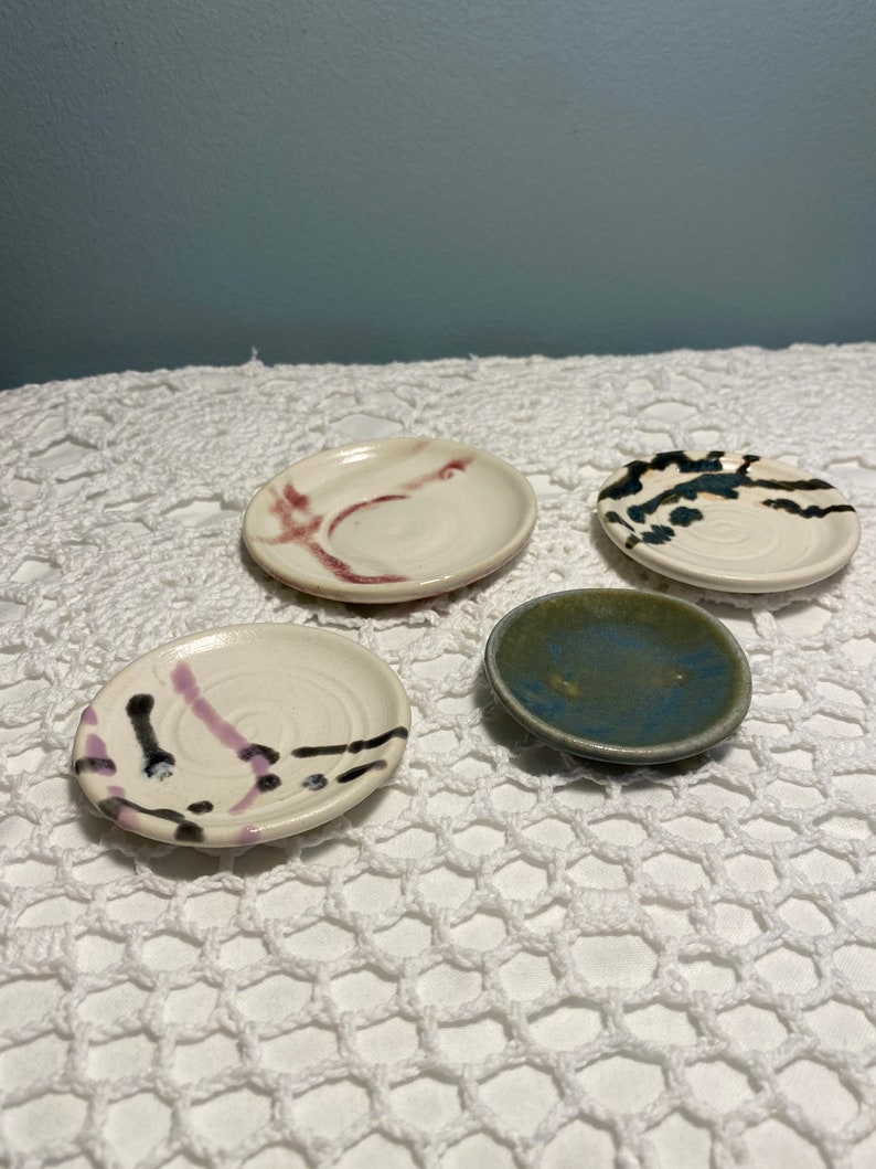 Tiny Handmade Pottery Dishes, Ceramic Jewelry Dish Small, Tapas Side ...