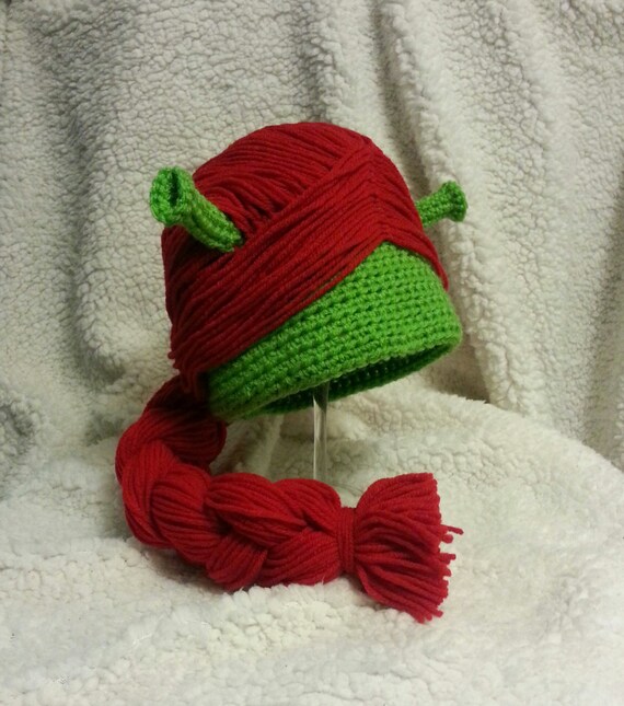 Items similar to Crocheted Princess Fiona Hat, Handmade, for Her, Youth ...