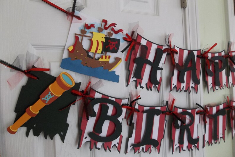 Pirate Banner/ Pirate Birthday banner | Etsy