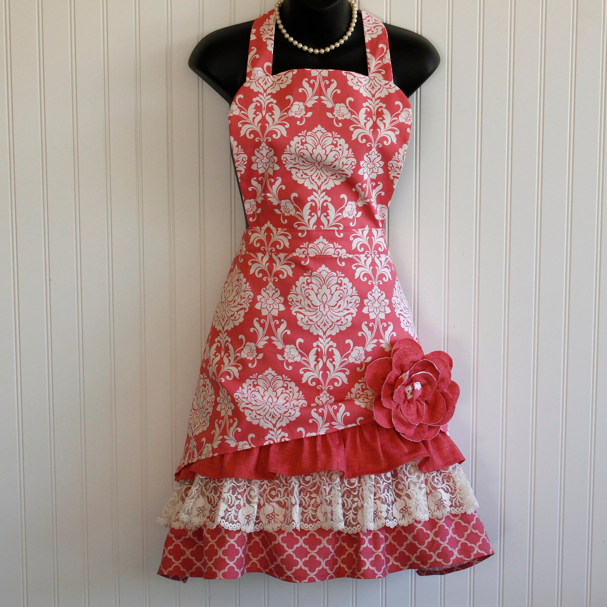 Apron for Women in Retro Style Apron With Pockets Apron With | Etsy