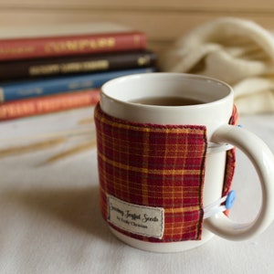 Reusable Fabric Mug Cozy, Mug Warmer Drink Sleeve, Coffee/tea Lovers ...