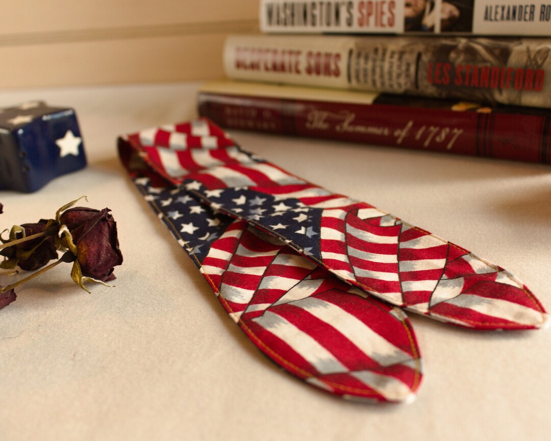 Patriotic Star Spangled Hair Ribbon - Etsy