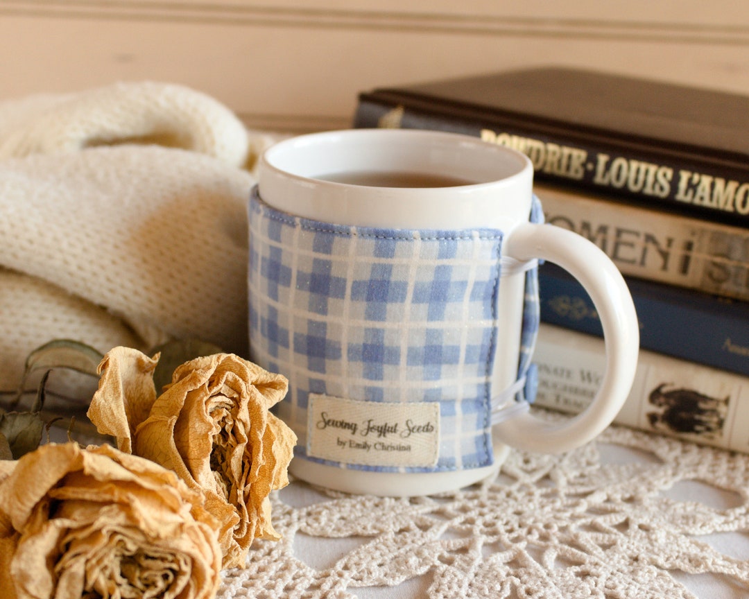 Reusable Fabric Mug Cozy, Mug Warmer Drink Sleeve, Coffee/tea Lovers ...