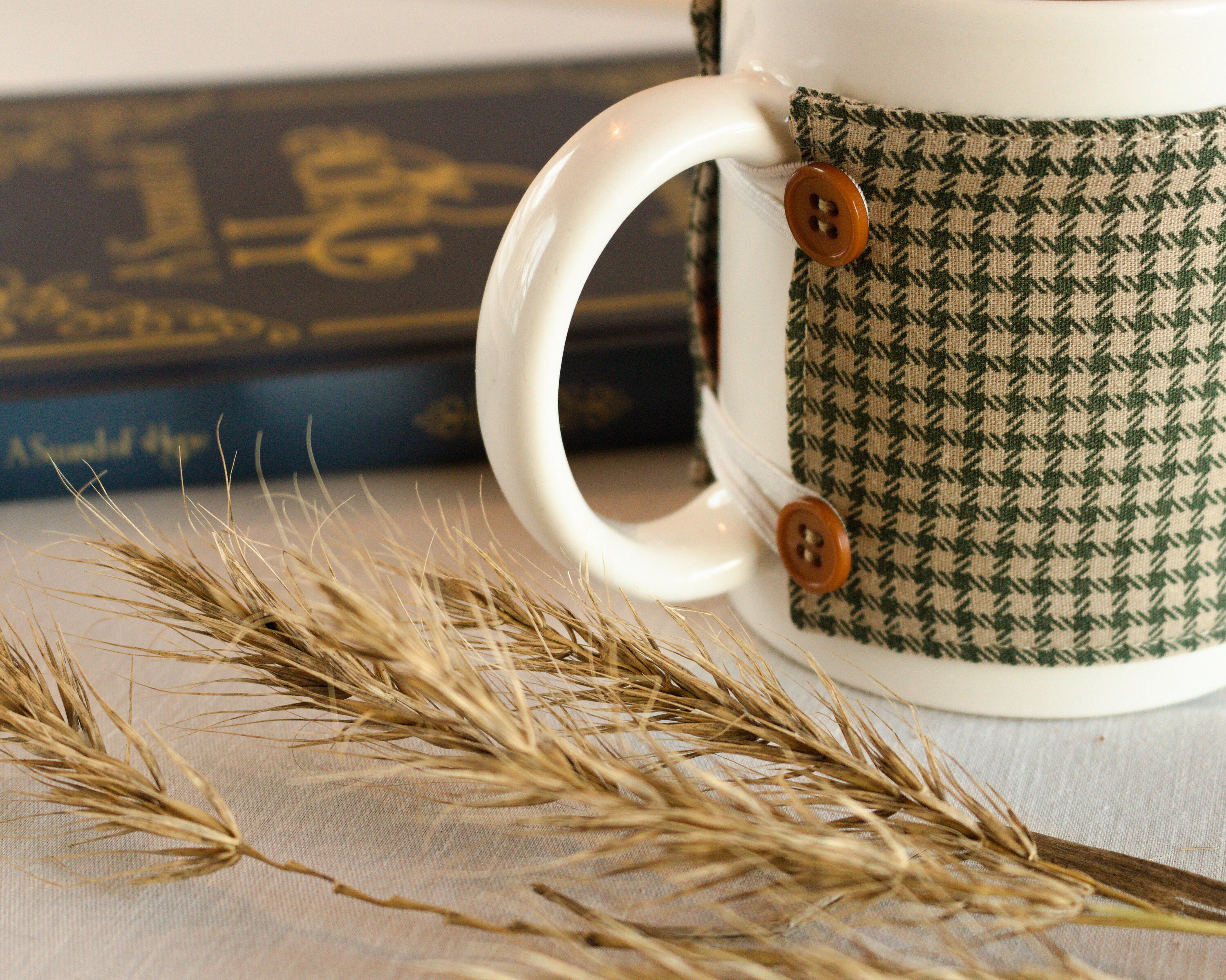 Reusable Fabric Mug Cozy, Mug Warmer, Drink Sleeve, Coffee/tea Lovers ...