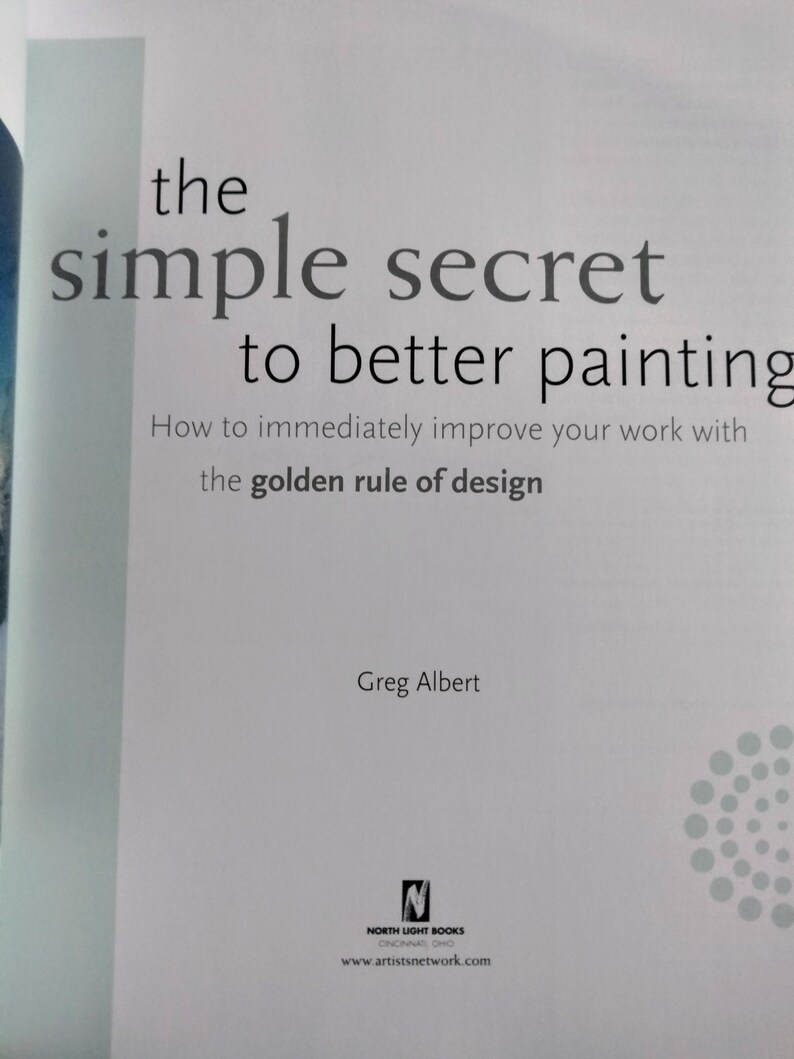 The Simple Secret to Better Painting Guide Book, Greg Albert - Etsy