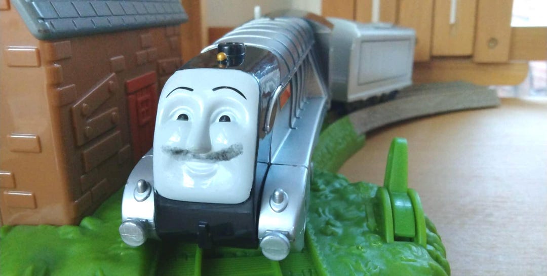 Thomas and Friends Track Master Motorized Moustache Spencer Coal ...