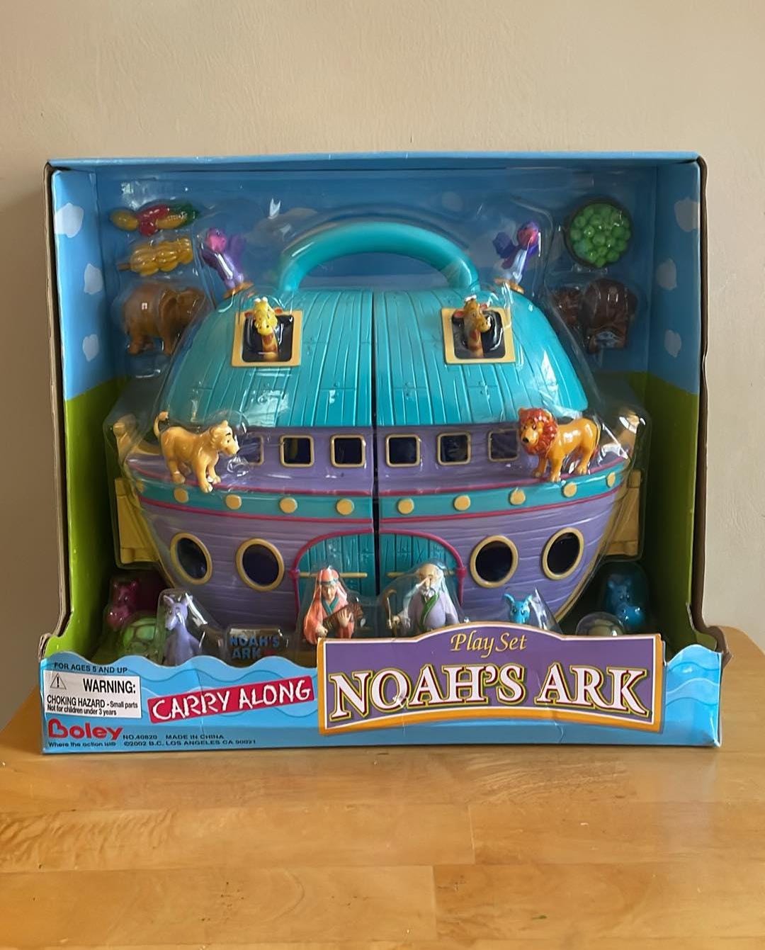 Noah S Ark Carry Along Playset, Ark and Figures by Boley 2002 - Etsy