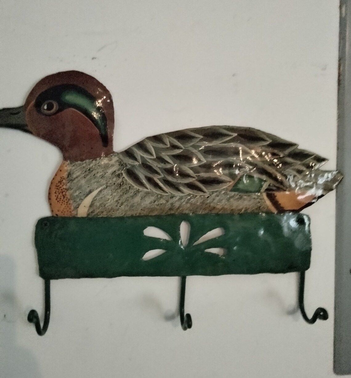 Vintage Metal Handmade Duck Coat Hanger Signed - Etsy