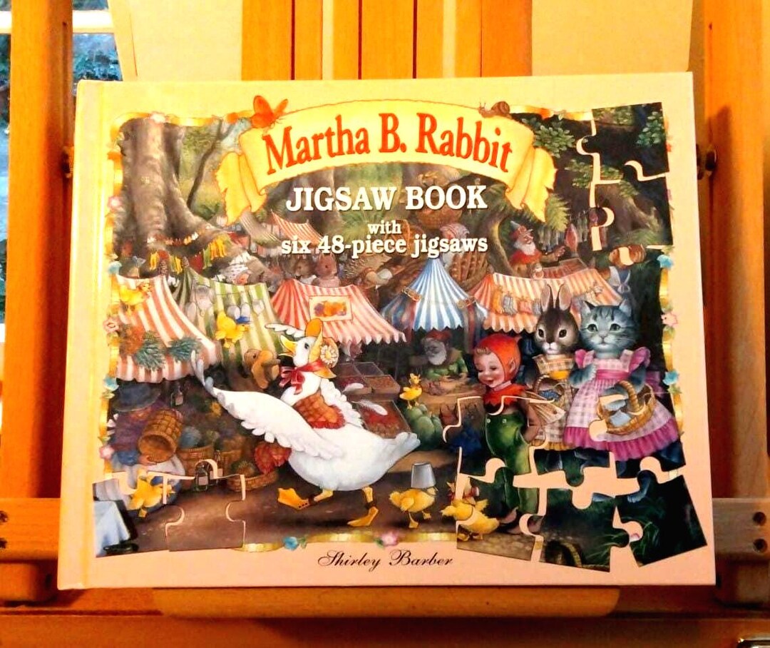 Martha B. Rabbit Jigsaw Book With Six 48-piece Jigsaws, Hard to Find - Etsy