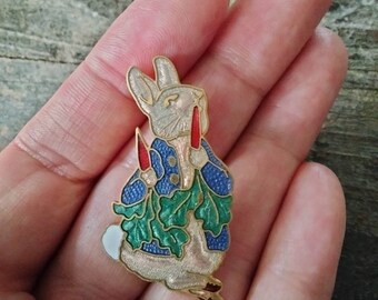 Peter Rabbit Brooch Pin Betrix Potter - Etsy