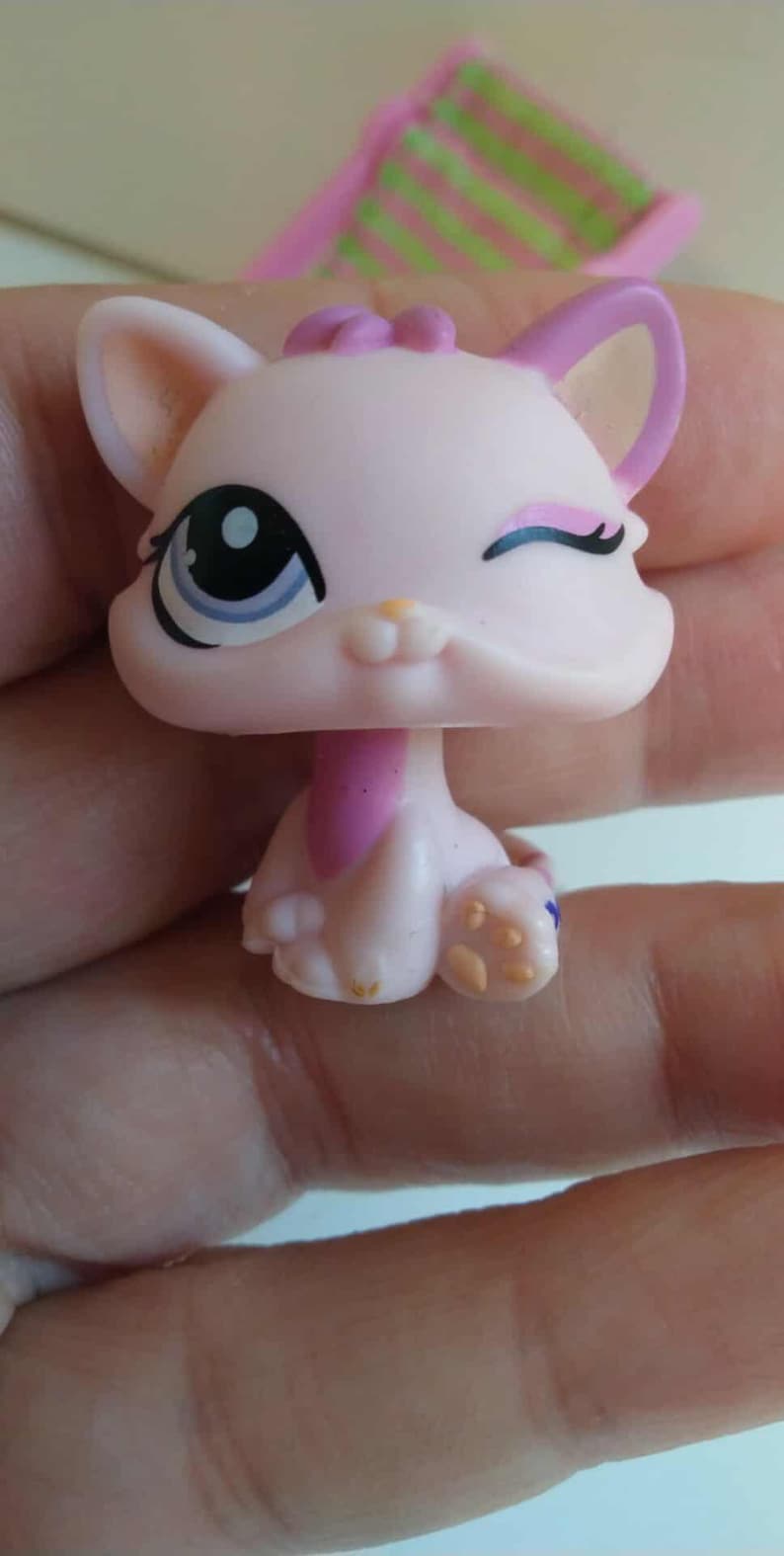 Vintage Lps Authentic Winking Kitten #1481 Littlest Pet Shop - Etsy