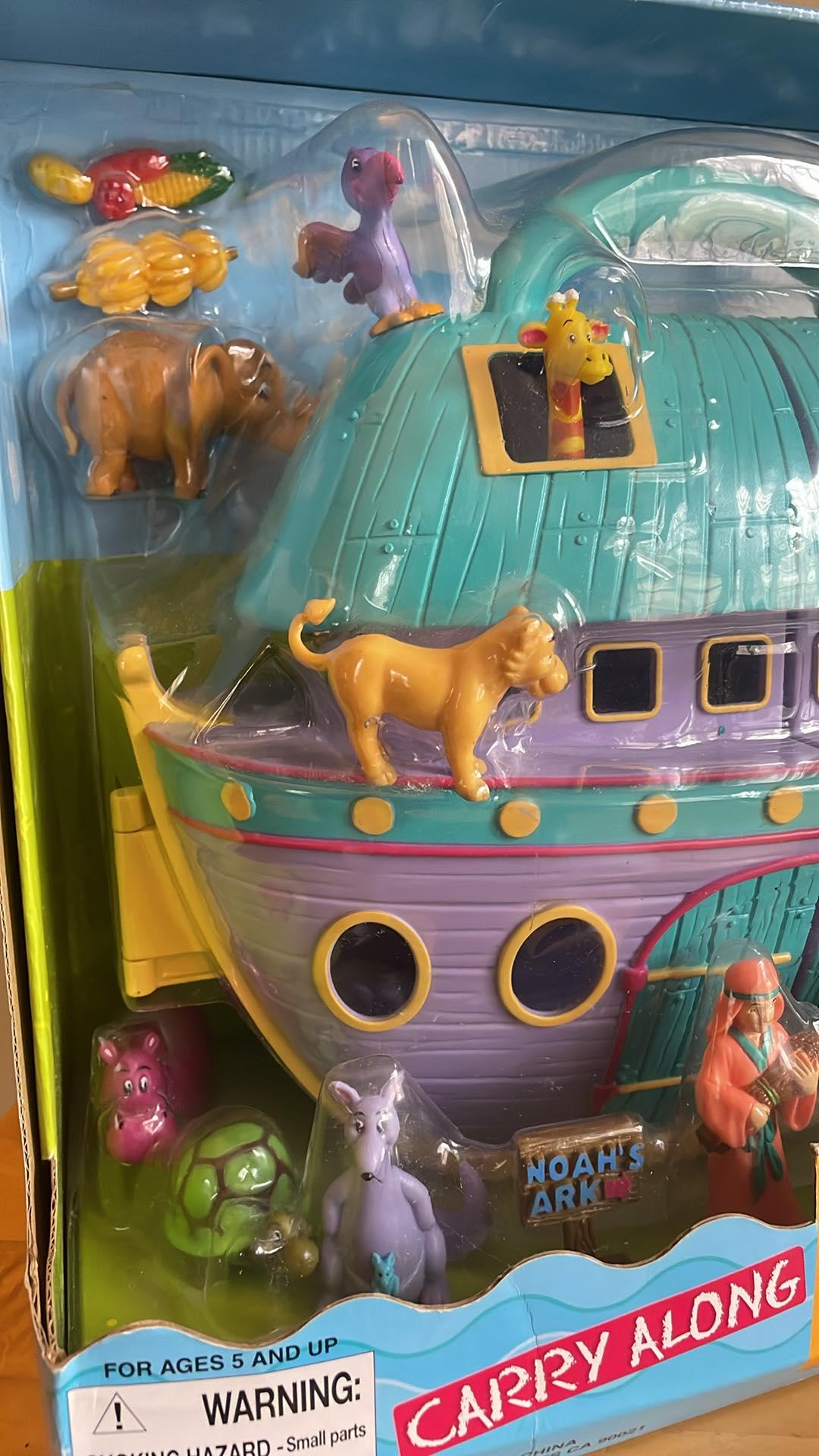 Noah S Ark Carry Along Playset, Ark and Figures by Boley 2002 - Etsy