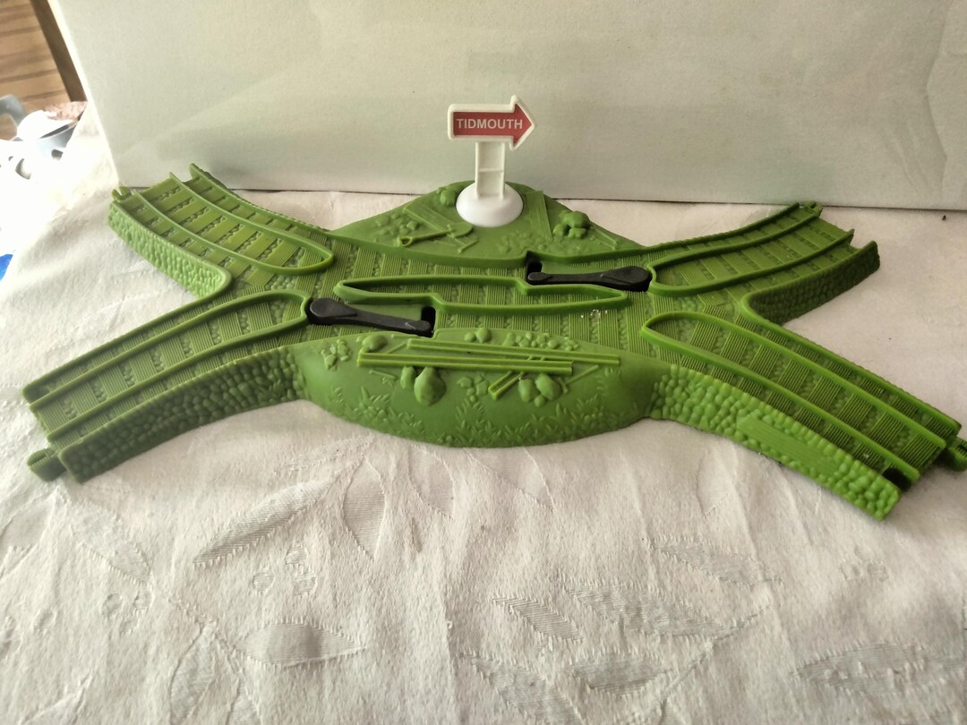 Thomas Trackmaster Mattel Train Green Switch Track Crossover - Etsy