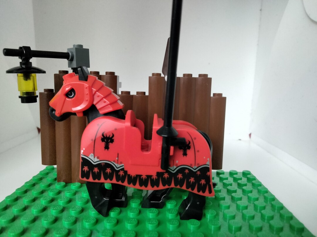 Lego Vintage Horse Armored Red Barding From Set 70402 - Etsy