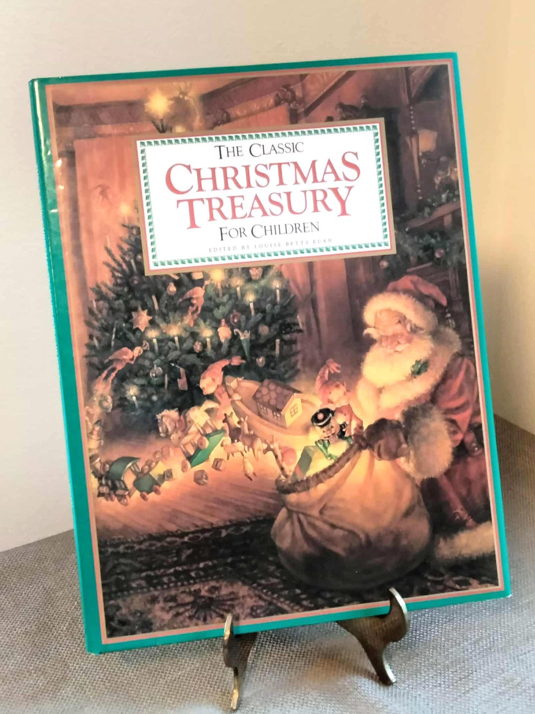 Vintage Children's Christmas Treasury Book – Illustrated Hardcover ...