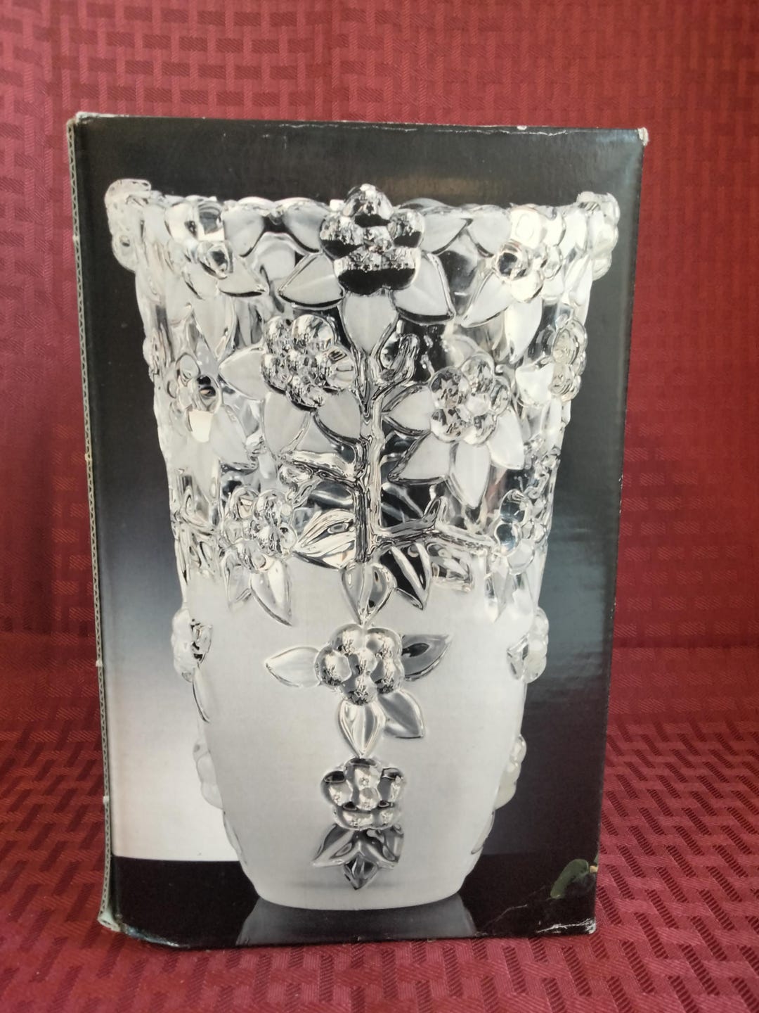 Vintage Mikasa Germany Frosted Glass 8"vase/box - Etsy