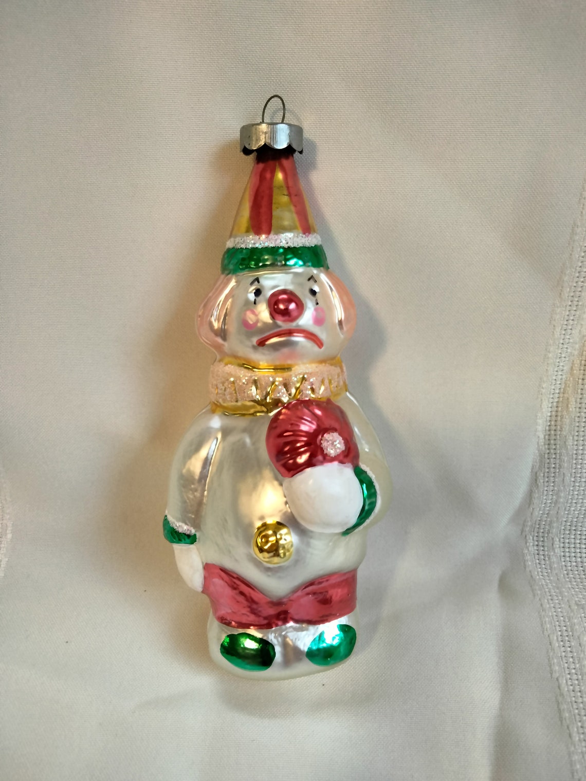 Vintage Old World Christmas Glass Ornament "clown" - Etsy