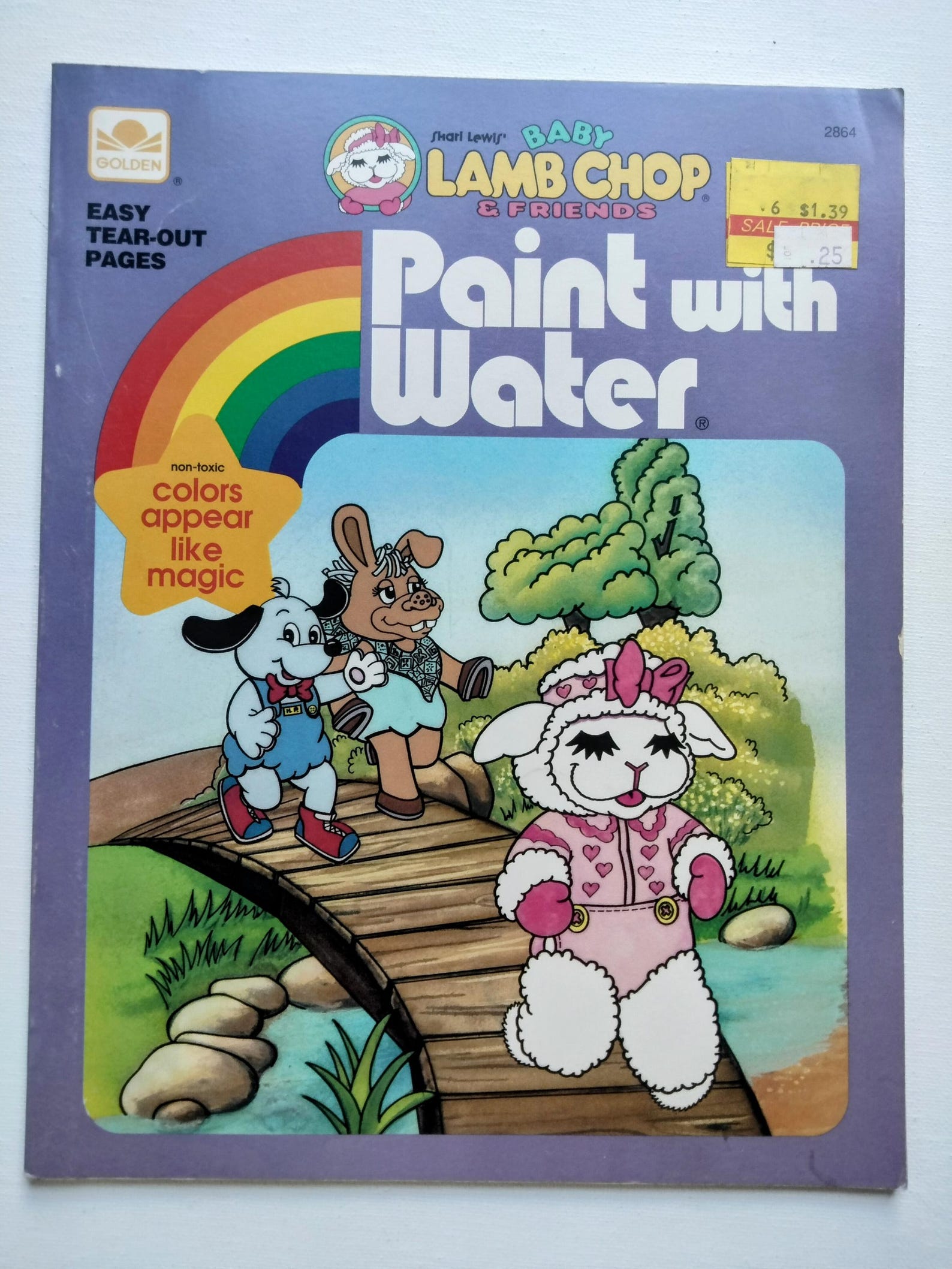 Vintage Golden Books Baby Lamb Chop & Friends Paint With Water Activity ...