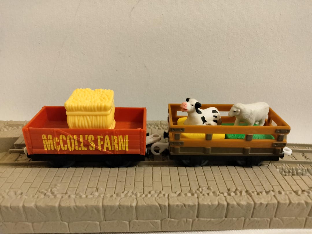 Retired Thomas Train Trackmaster Farm Cars With Cargo - Etsy