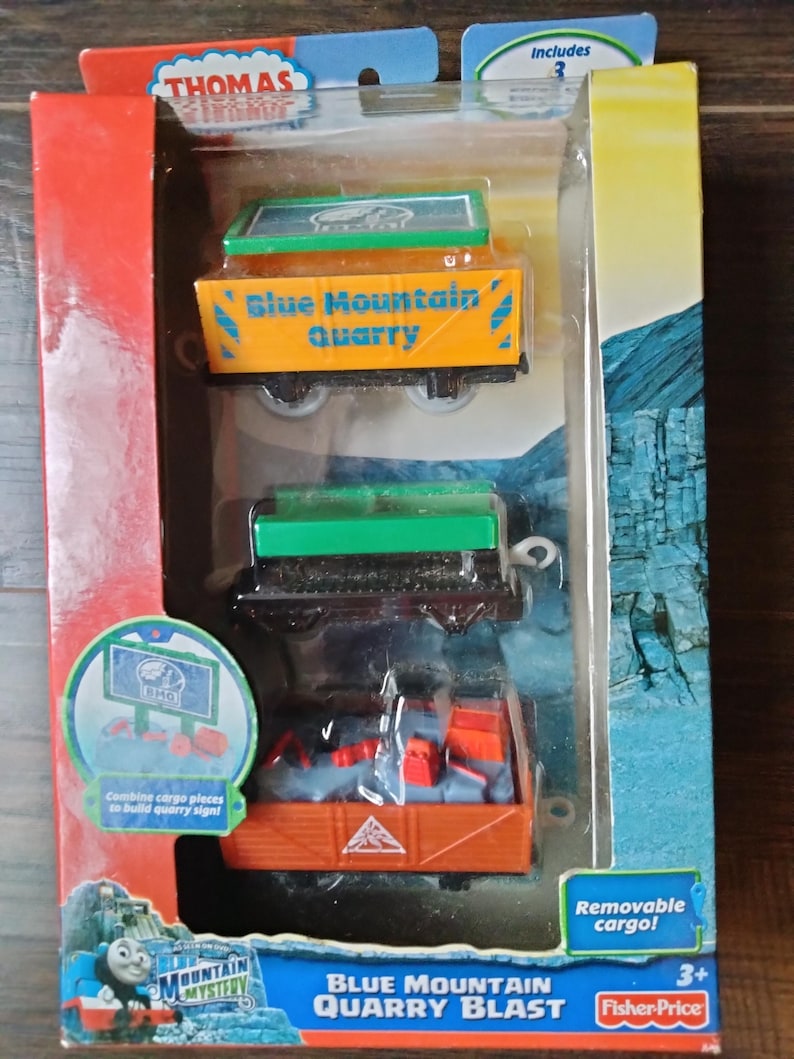 Thomas and Friends Trackmaster Removable Cargo Blue Mountain Quarry ...