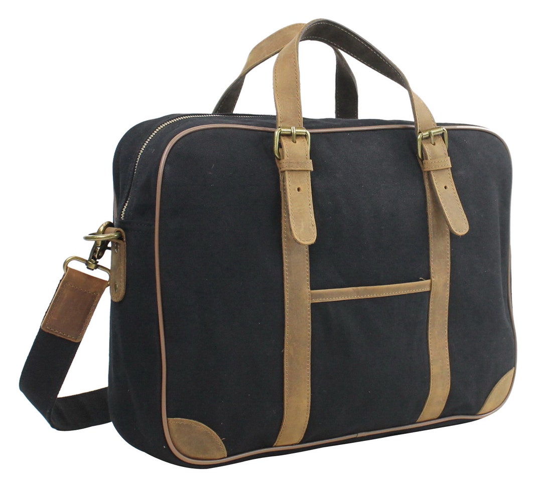 16" Casual Style Canvas Laptop Messenger Bag With 15 In. Laptop ...