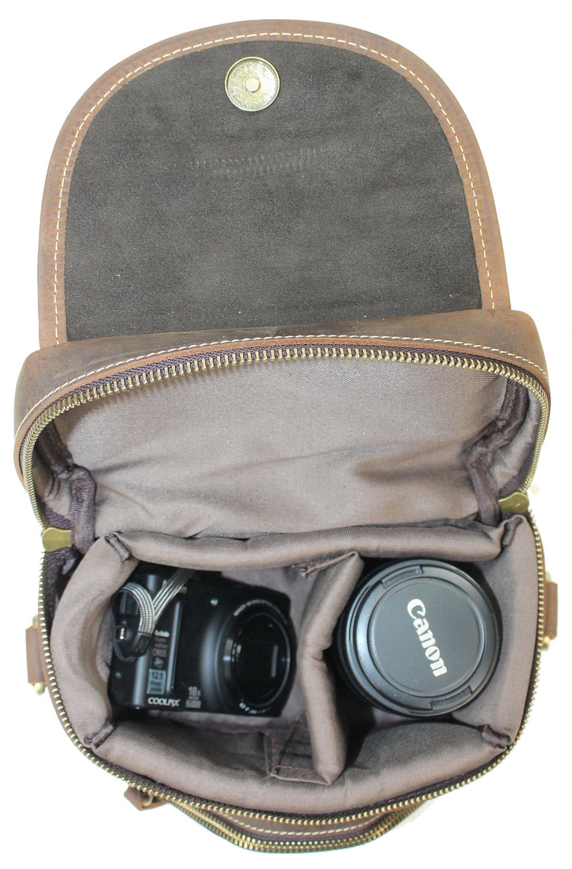 Vagarant Traveler Full Grain Leather Vintage Camera Bag LC02- Engrave ...